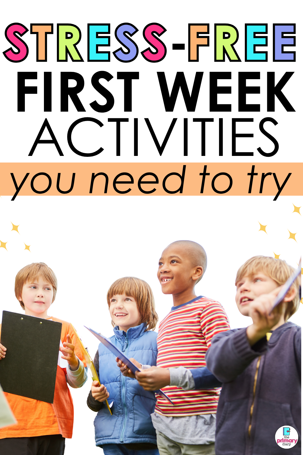 Easy First Week of School Activities for 1st & 2nd Grade - The Primary ...