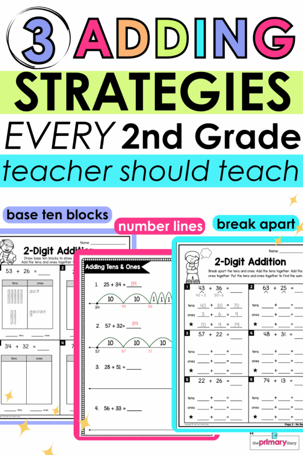 3 Adding Strategies Every 2nd Grade Teacher Should Teach - The Primary ...